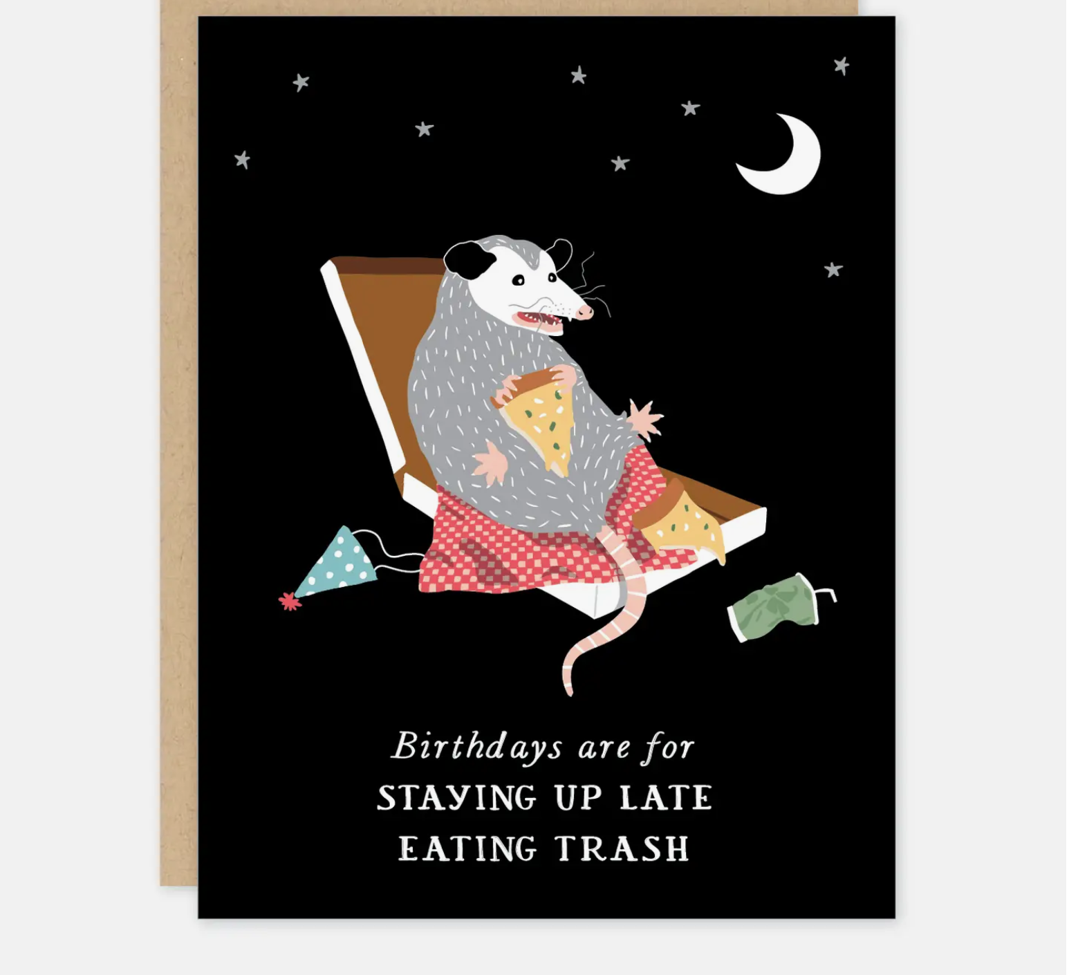 Birthday Possum Eating Trash Card | RR#1 CHICAGO