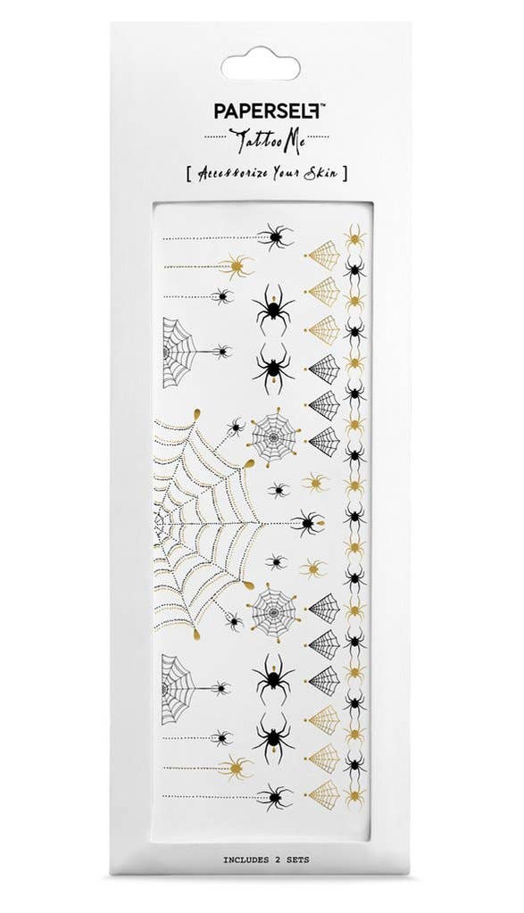 Spider Web Henna Temporary Tattoos Stickers | RR#1 CHICAGO